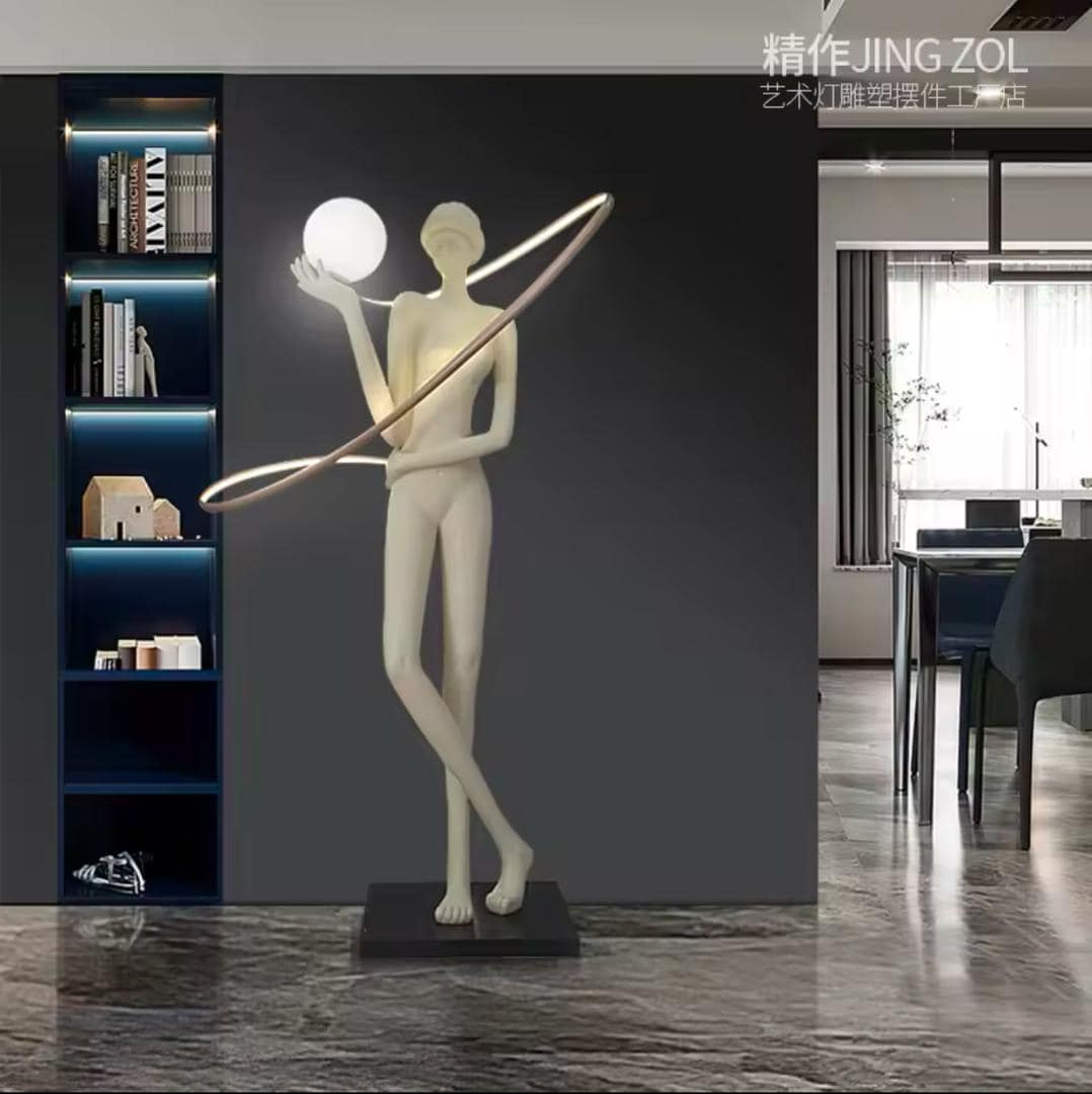 White lady Humanoid statue lamp – MAYLUV WORLD