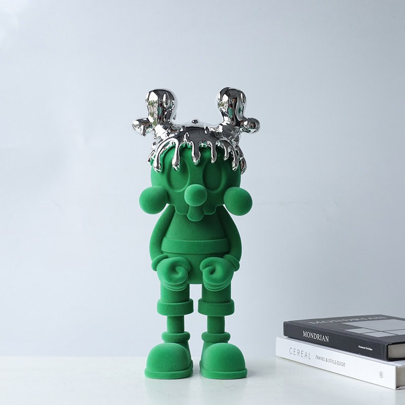 Silver Drip green KAWS Resin Art – MAYLUV WORLD