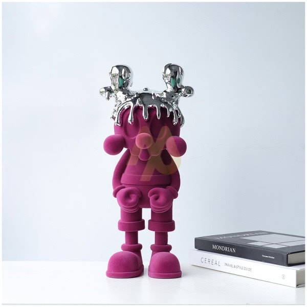 Silver Drip purple KAWS Resin Art – MAYLUV WORLD